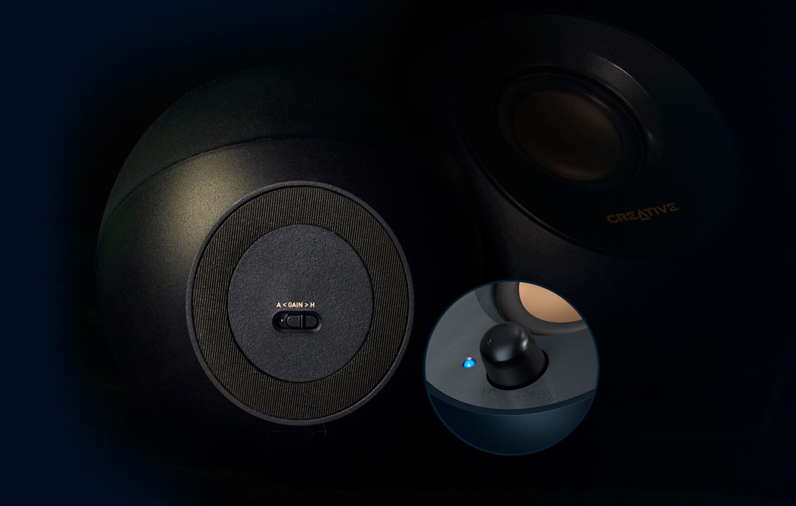 Mini Desk Speakers for Gaming & Multimedia: Creative Pebble V2